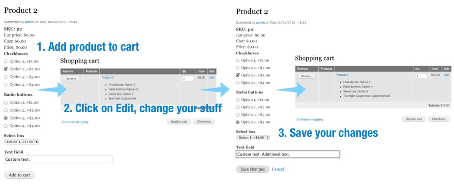 Ubercart Edit Cart Item | Drupal.org